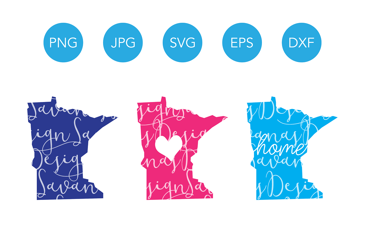 Minnesota SVG Cut Files and Clipart, an Illustration by SavanasDesign