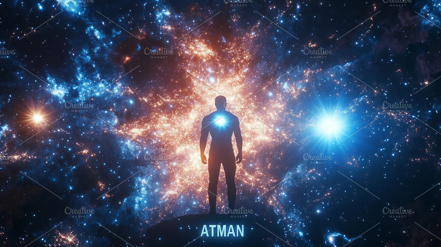 Atman in Hinduism, meaning the eternal, unchanging spiritual ess, a ...