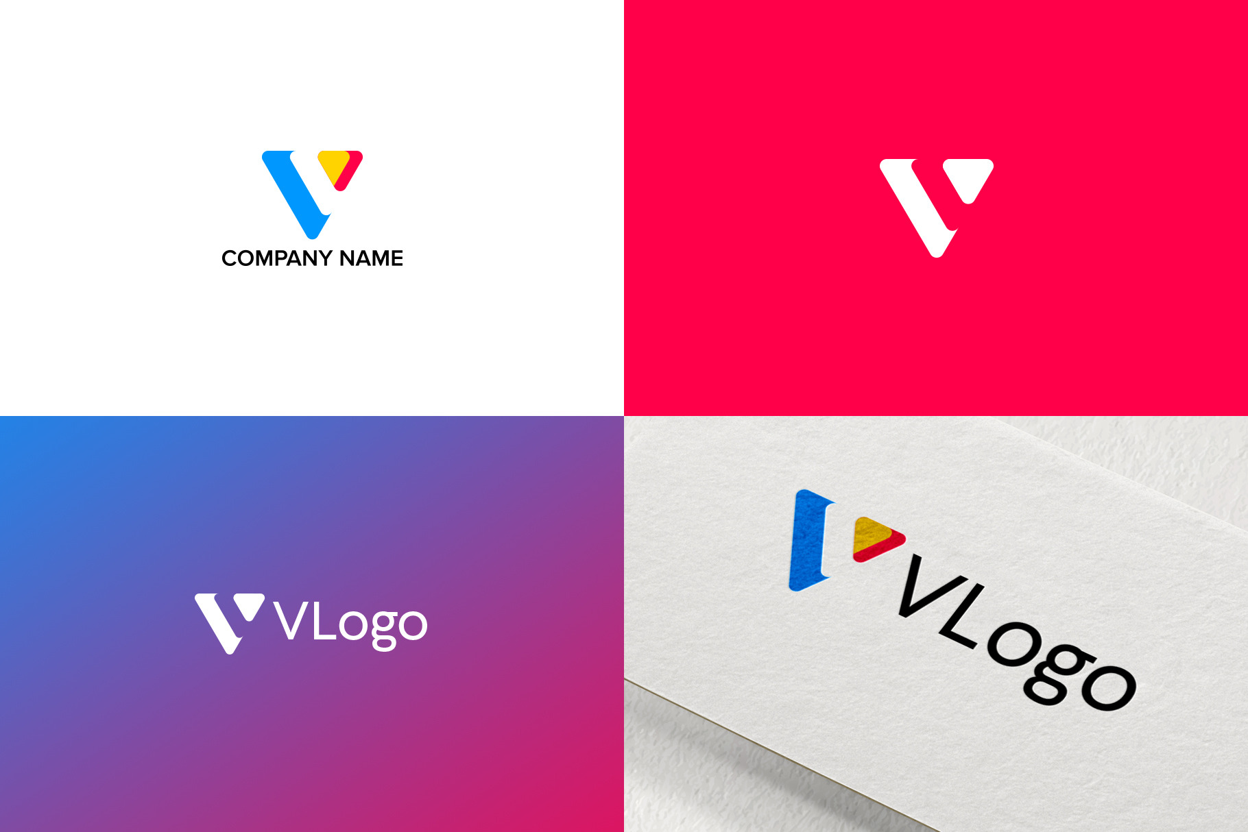 Simple Logo Design for Letter V, a Branding & Logo Template by Al-Ghaniy