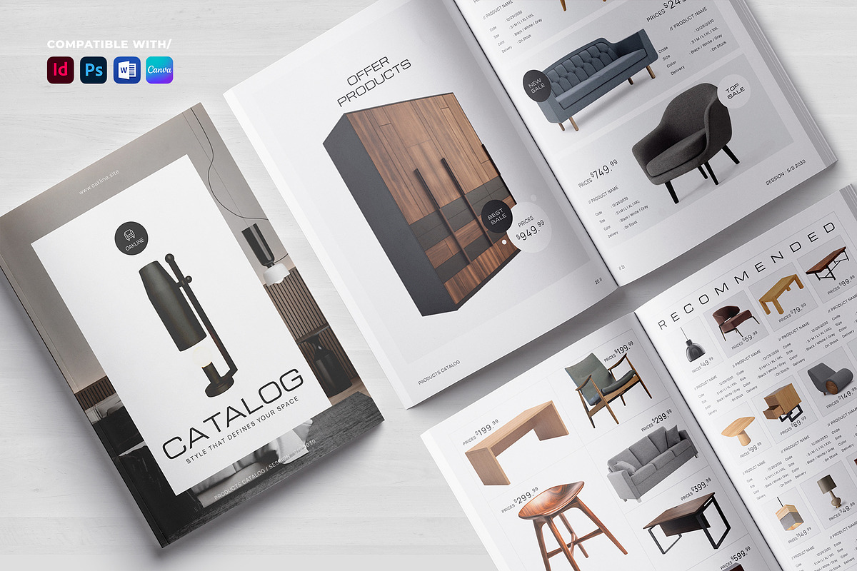 Product Catalog Brochure Template, a Brochure Template by Designsoul14