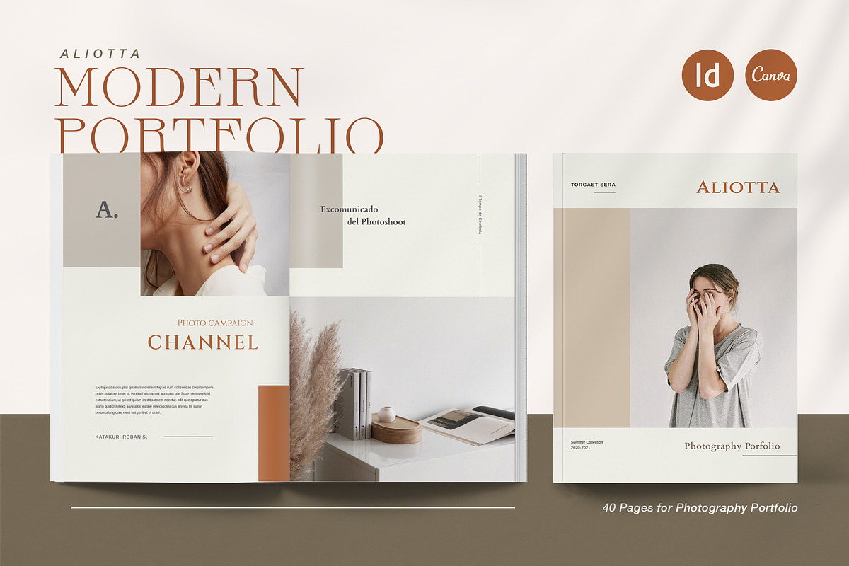 Modern Photography Portfolio Canva