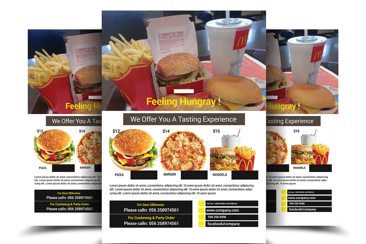 Food Flyer, a Flyer Template by graphicforest