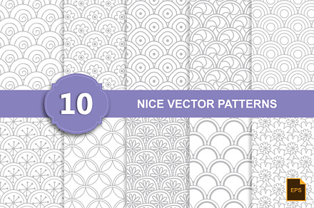 seamless vector patterns, a Pattern Graphic by DeepDesign