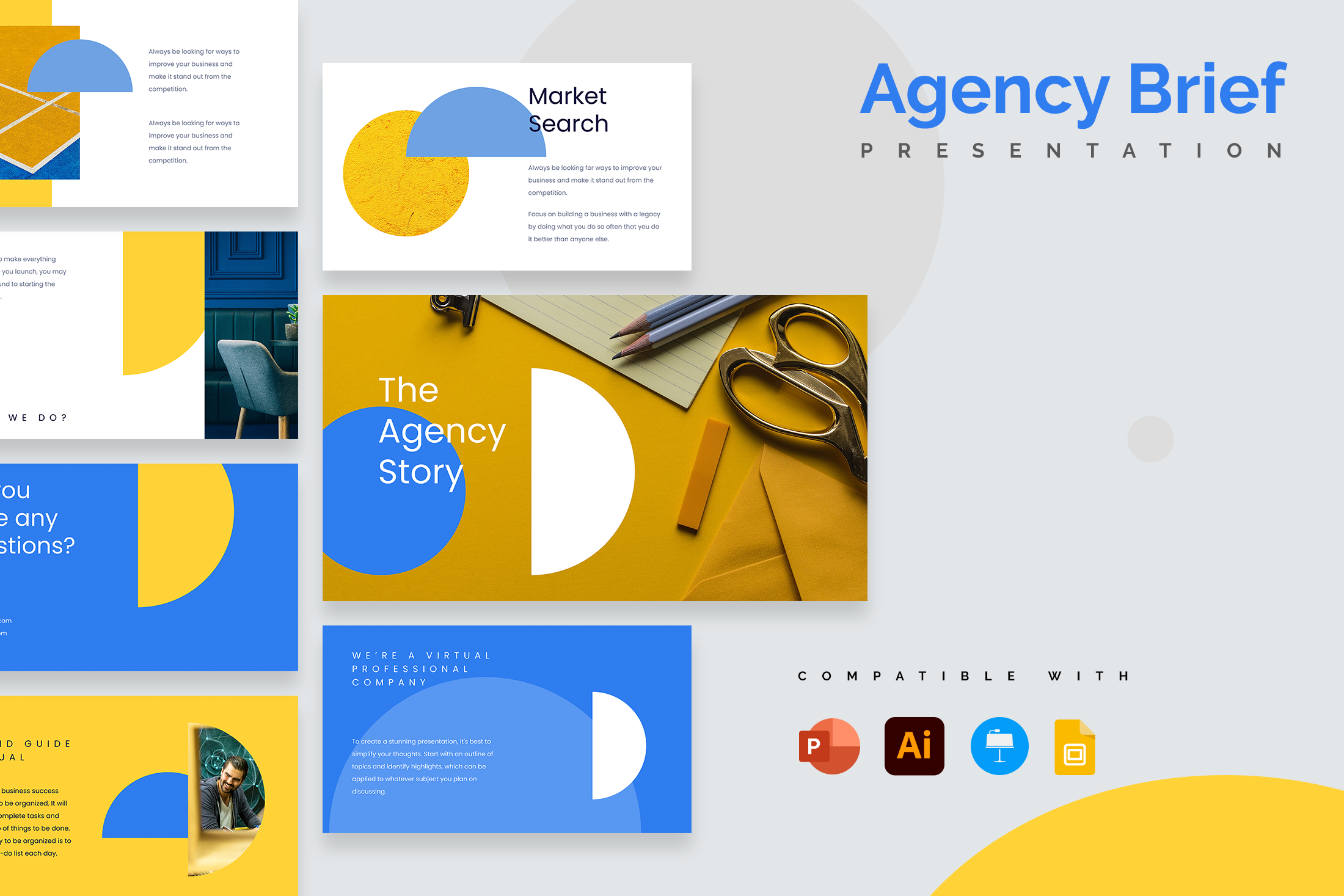 Agency Brief Template Brief, a Presentation Template by Slidesmash