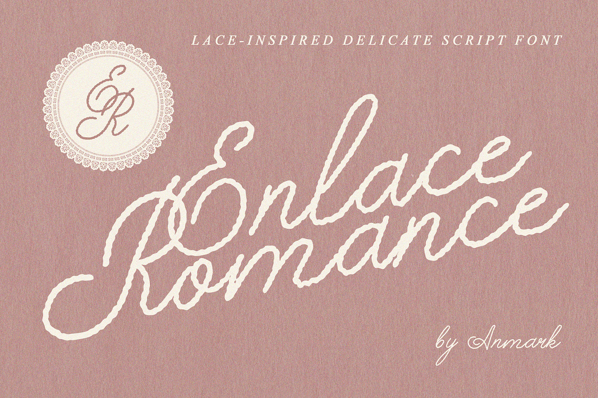 Enlace Romance: Lace Inspired Script