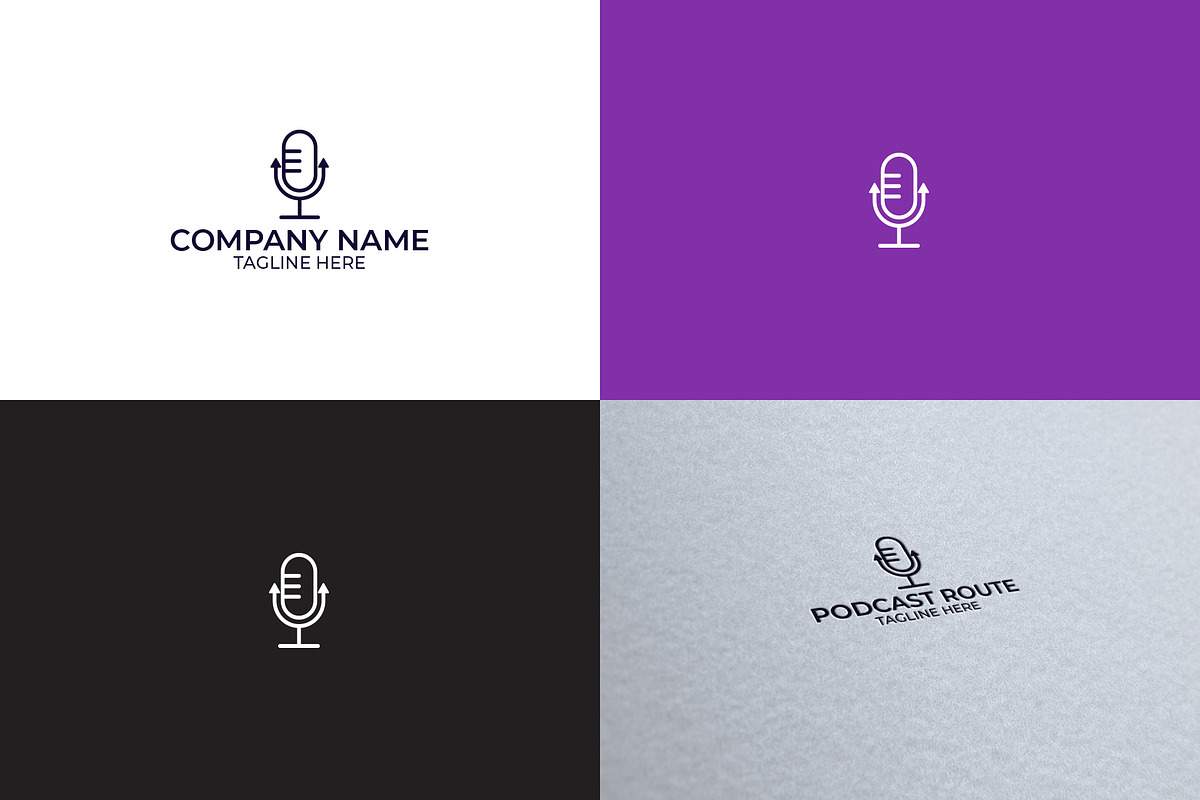 Mic and Route Logo Design, a Branding & Logo Template by GranzCreative