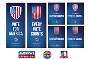 USA Presidential and election set 3, a Flyer Template by Lin´s
