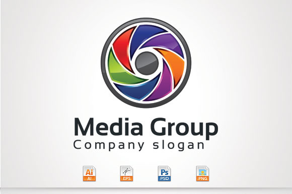 Media Group, a Branding & Logo Template by stock6design | Creative Market