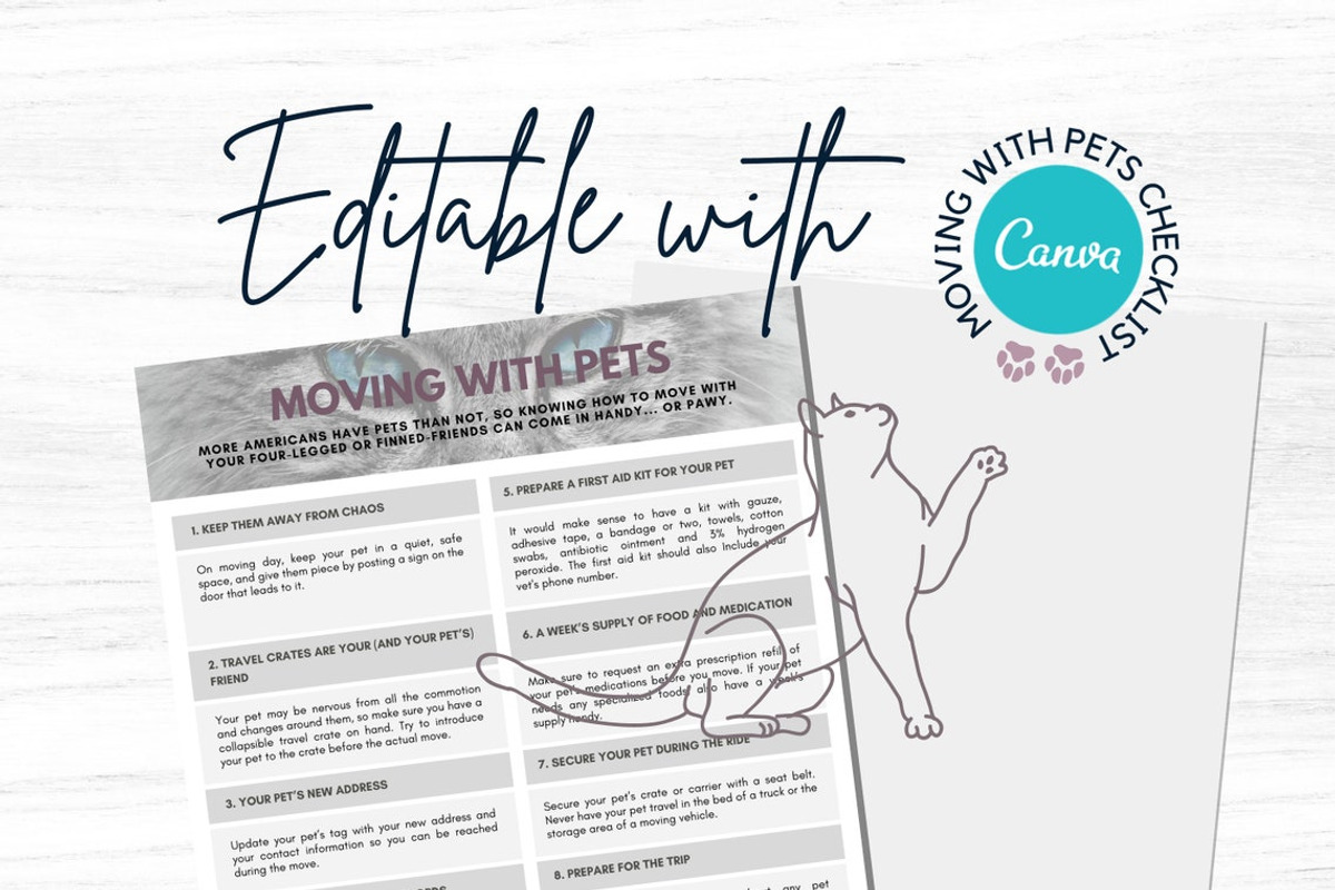 Moving with Pets Checklist Flyer