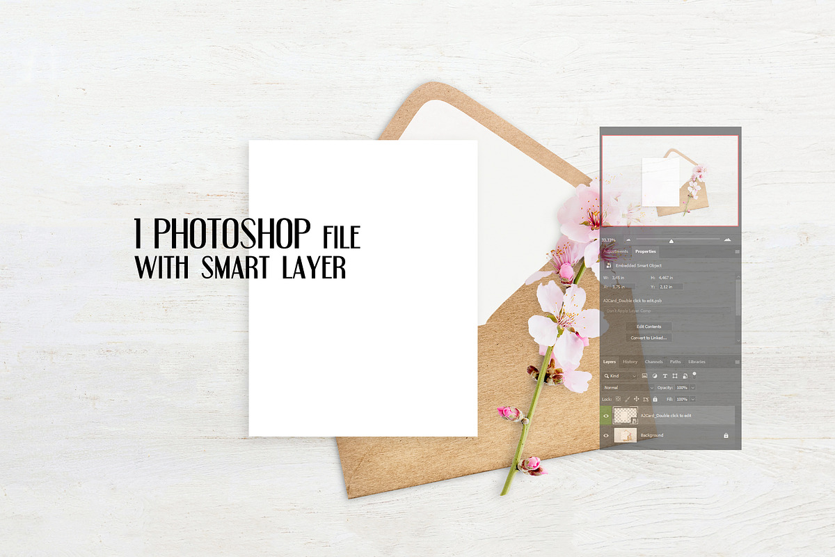 A2 Portrait card mockup, a Print Template by Dorado Stock