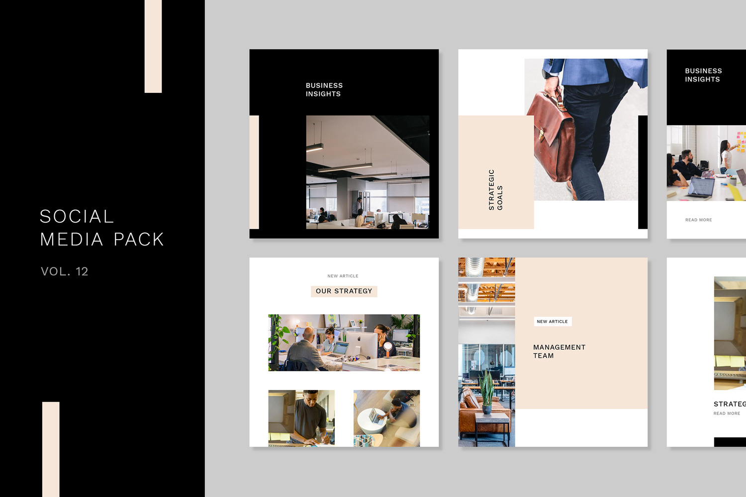 Social Media Pack Vol.12, a Social Media Template by uispot | Creative ...