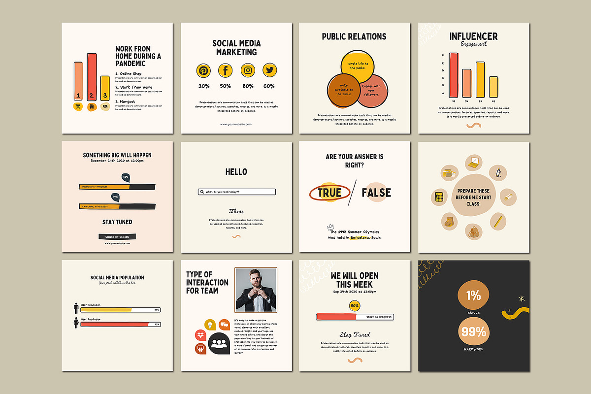 Instagram Creator For Teacher CANVA, a Social Media Template by Analogi ...