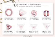 Geometric Logo Generator 3D Line Art, a Branding & Logo Template by ...