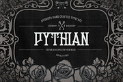 Pythian, a Font by Hydro74