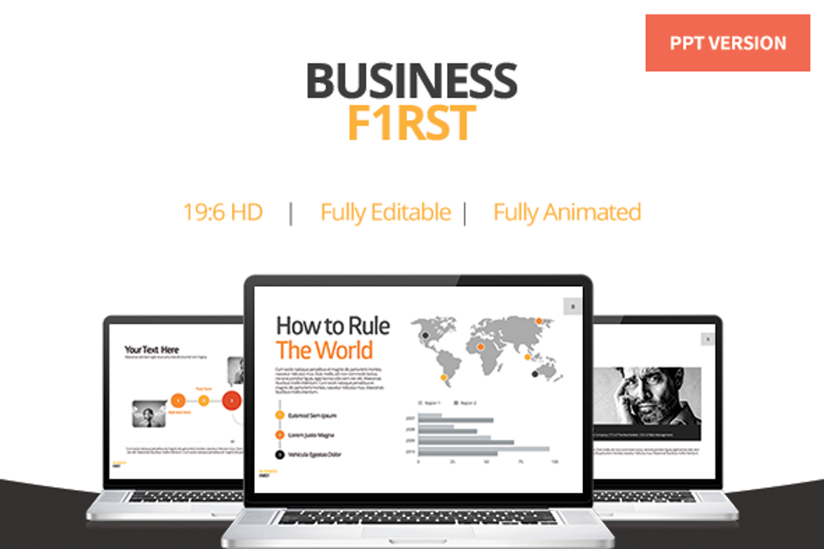 Business First - Powerpoint Template, a Presentation Template by Slidehack