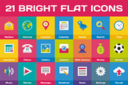 21 Bright Flat Icons, an Icon by serkorkin