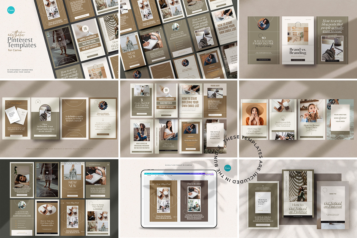 Creative Entrepreneur Bundle CANVA, a Marketing Template by AndrewPixel