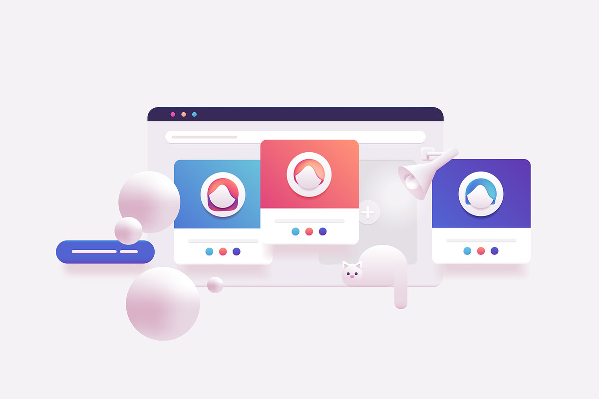 3D Toolkit-UI Elements Scene Creator, an UI Kit Template by Polar Vectors