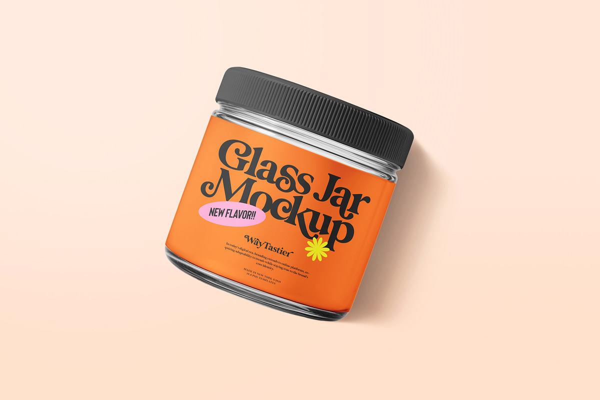 Glass Jar Mockup, a Product Mockup by Lemockup