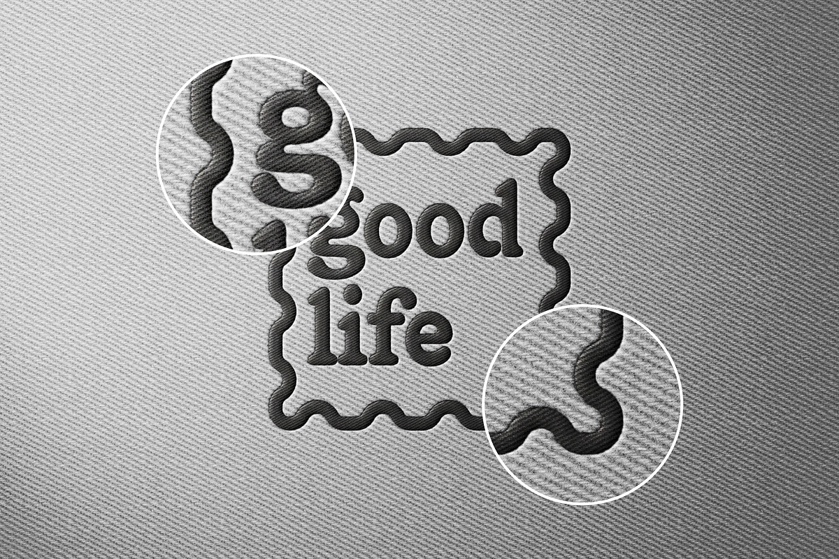 Black Stitching Embroidery Mockup, a Mockup by Design Squad