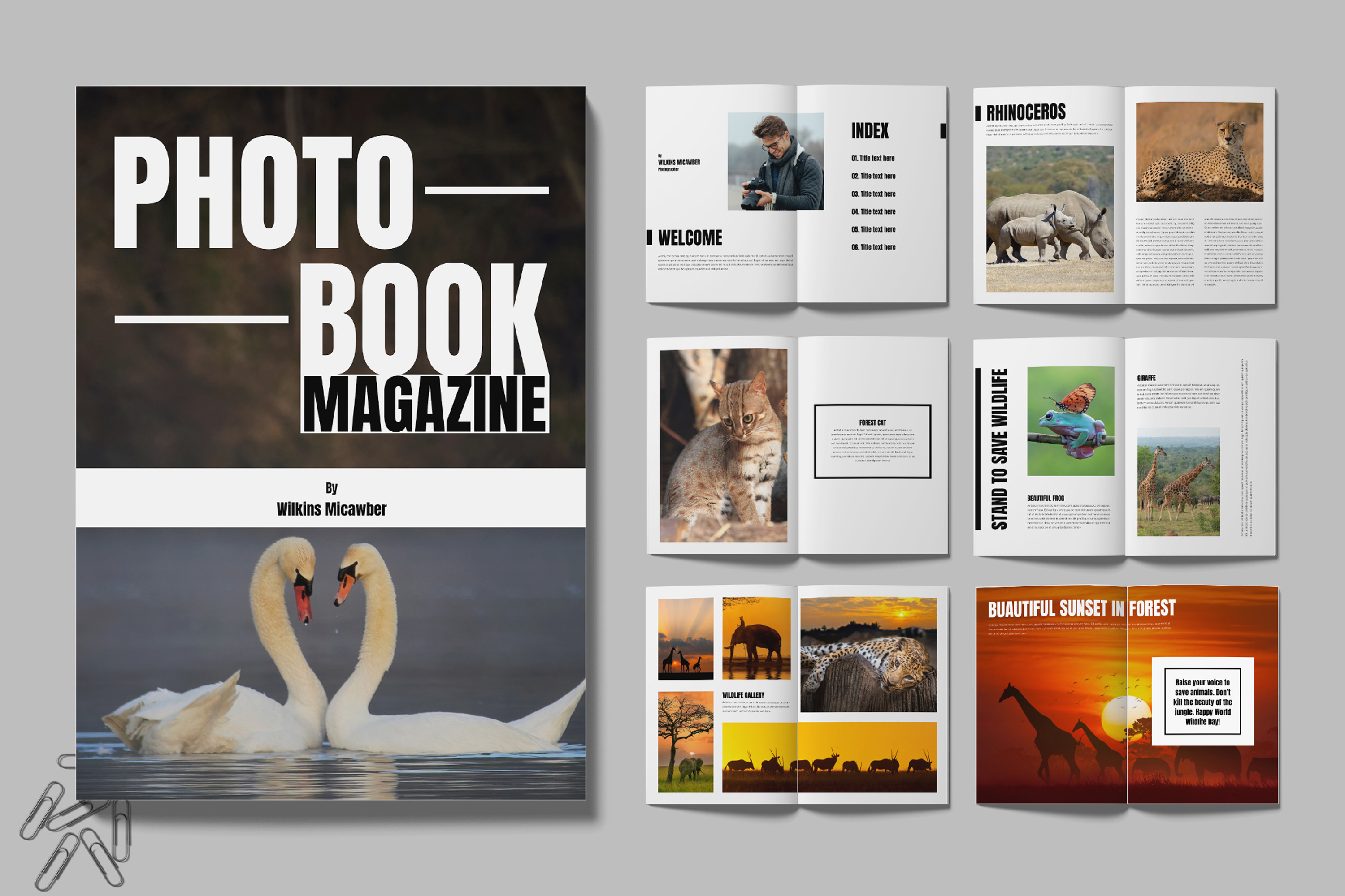 Photobook Magazine Template