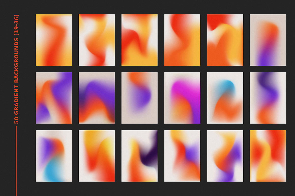 70s Retro Gradient Backgrounds Set, a Gradient Add-On by May Motif