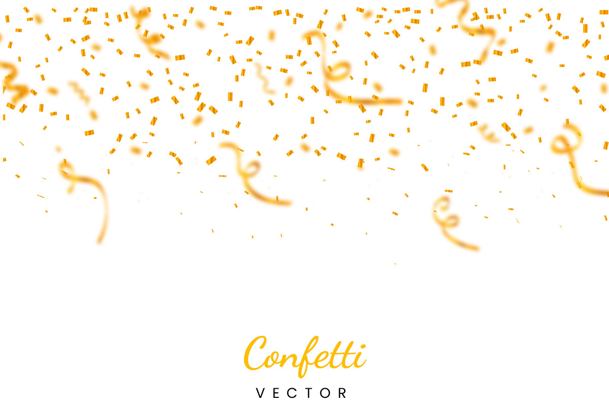 5 Color Gradient Confetti Background, an Object Graphic by DESIGNSKIT ...