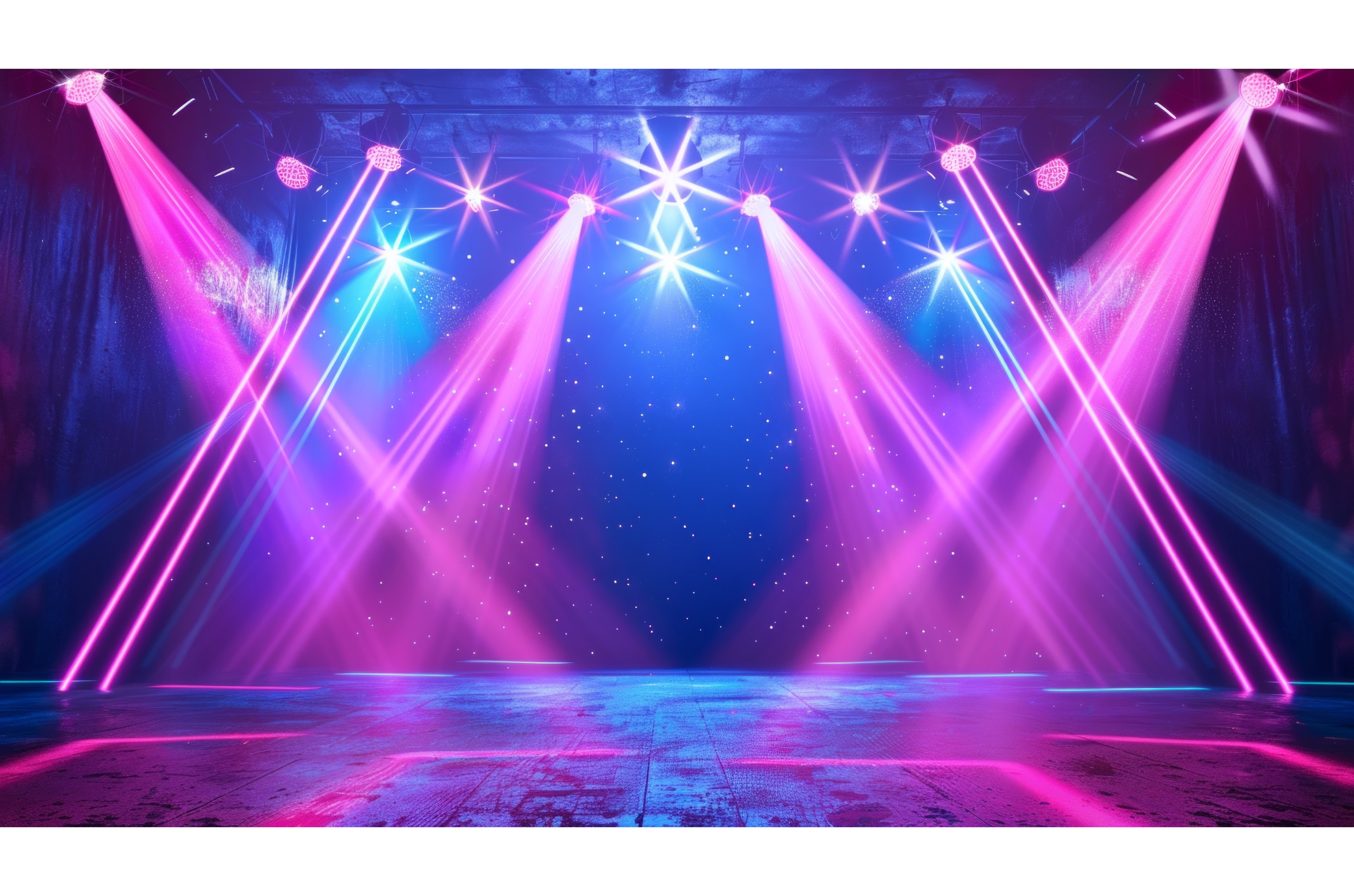 Neon Glowing Laser Blue Triangle, an Abstract Photo by Neirfy