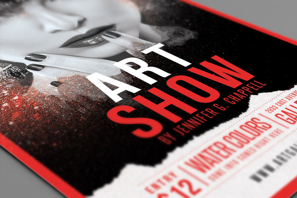 Art Show Flyer Template, a Flyer Template by JumboDesign
