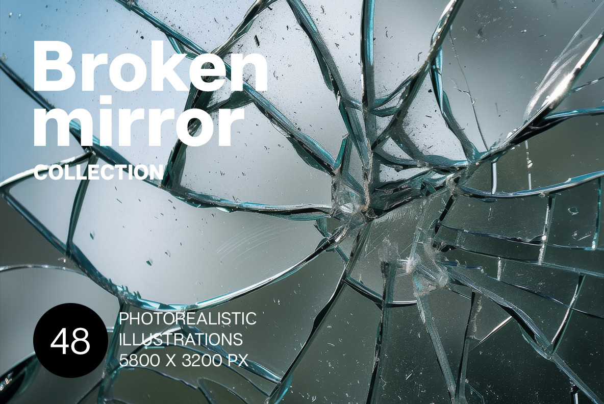 Broken mirrors, a Background Graphic by Handmadefont
