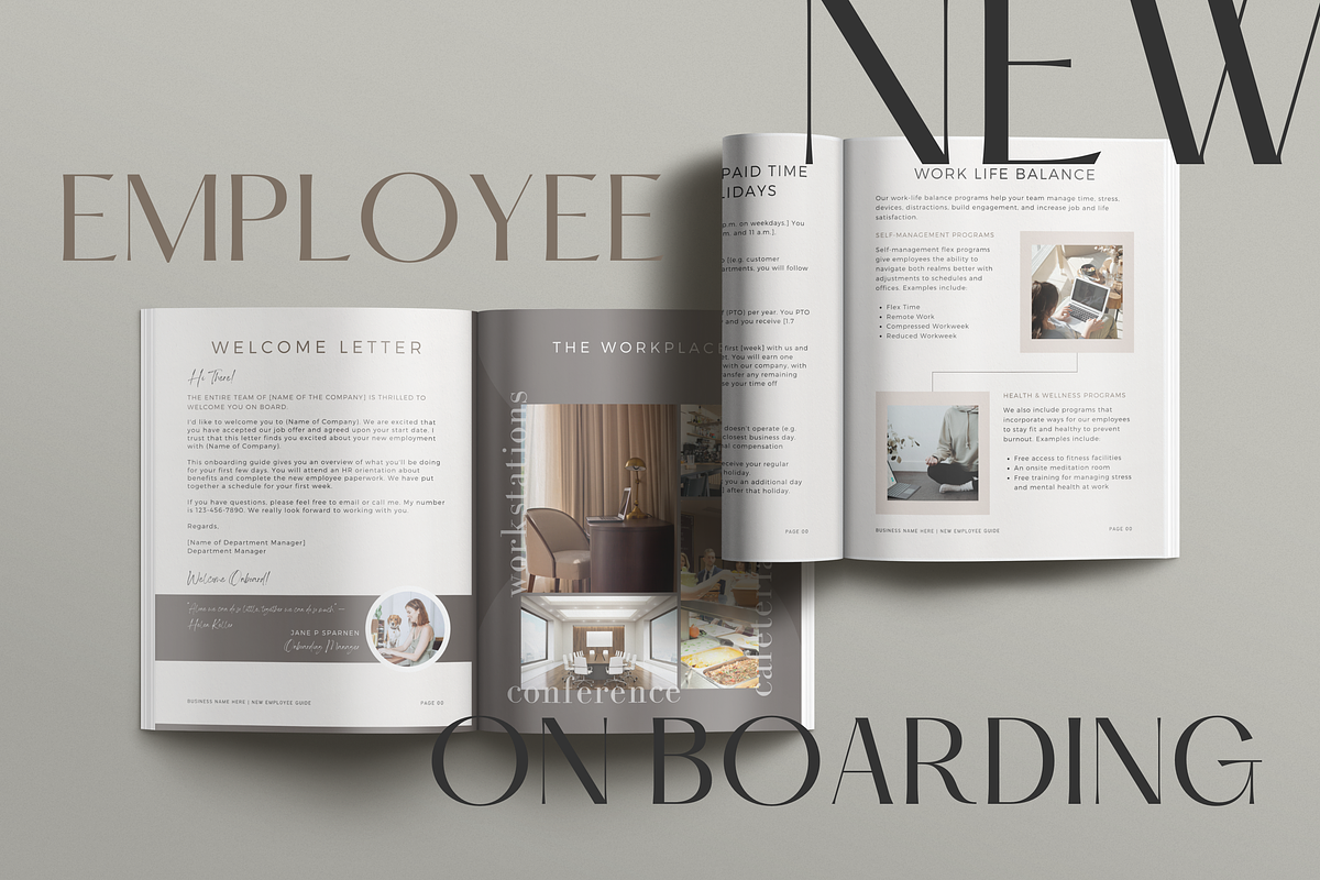 Employee Onboarding | Canva Template, a Magazine Template by Designs by ...