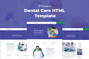 Dental Care HTML Template – Predent, a Bootstrap Template by HasThemes | Creative Market