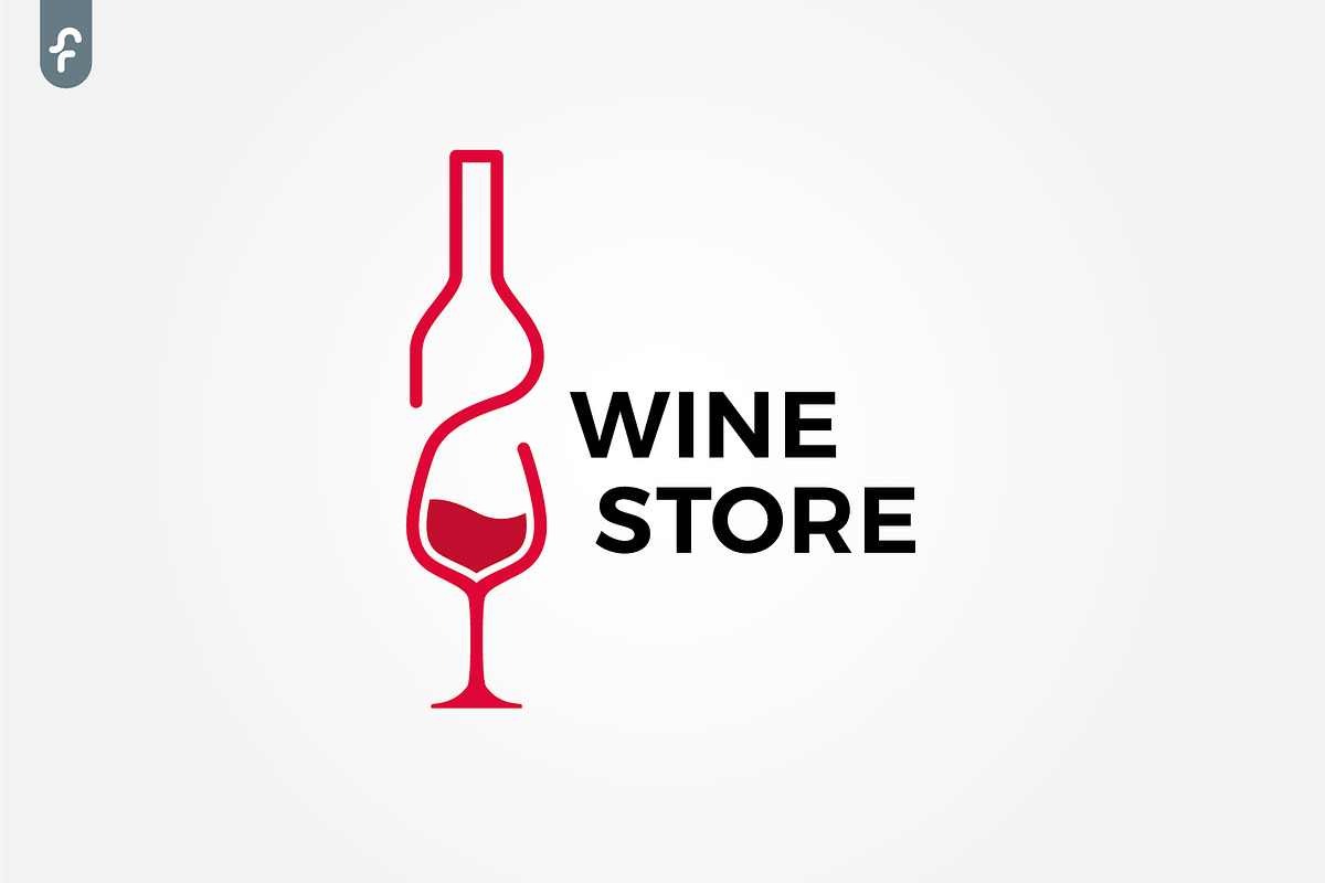 Wine Store Logo, a Templates & Theme by ft.studio