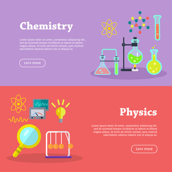 Chemistry and Physics Science, an Education Illustration by robuart
