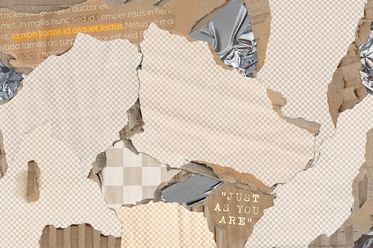 Torn Cardboard Photo Effect Template, a Layer Style Add-On by ...