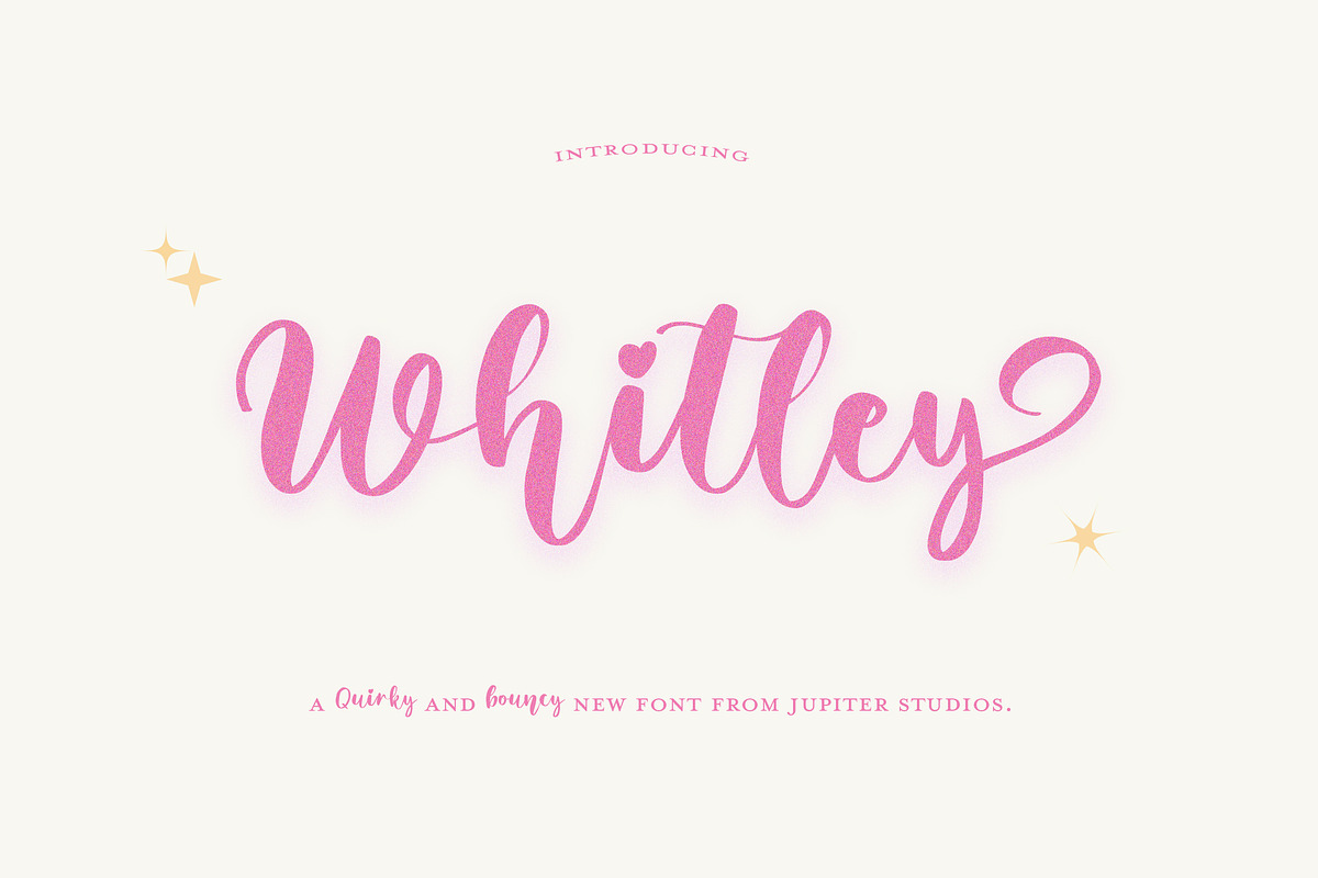 Whitley Script Font, a Script Font by Lollipop Hand Drawn