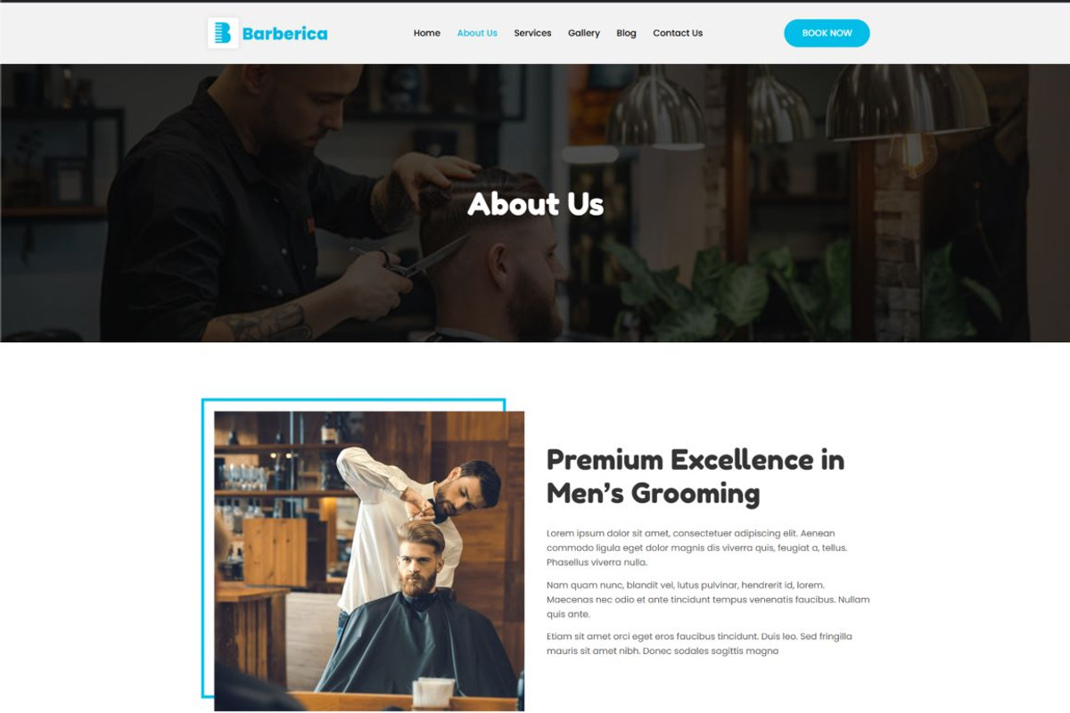 Barberica - Hair Salons Elementor Kit