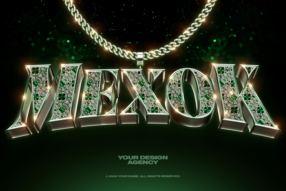 Bling Bling Text Effects Vol.2, a Layer Style Add-On by Hyperpix ...