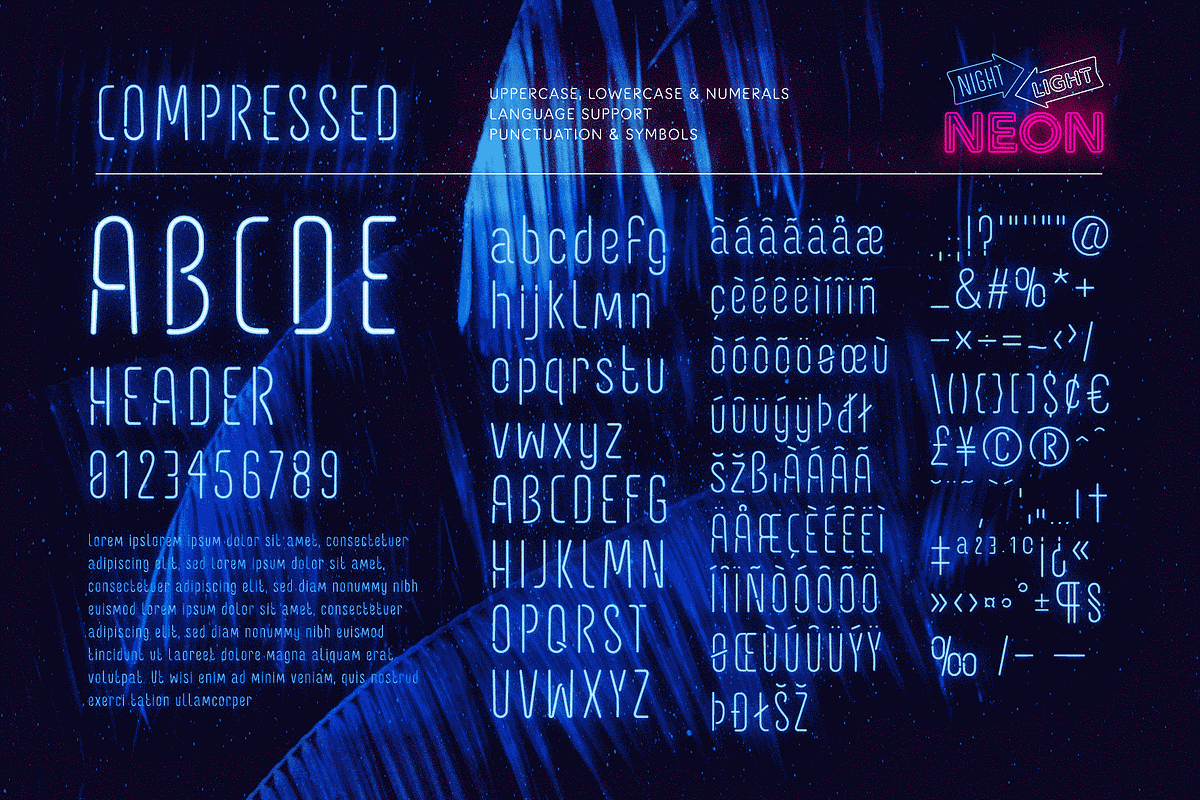 Retro Neon Font Collection, a Sans Serif Font by Wingsart Studio