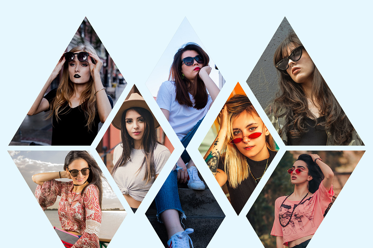 50 Collage Photo Frame Design Template Bundle