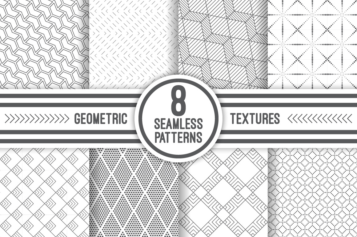 Geometric seamless backgrounds, a Pattern Graphic by pattern shop