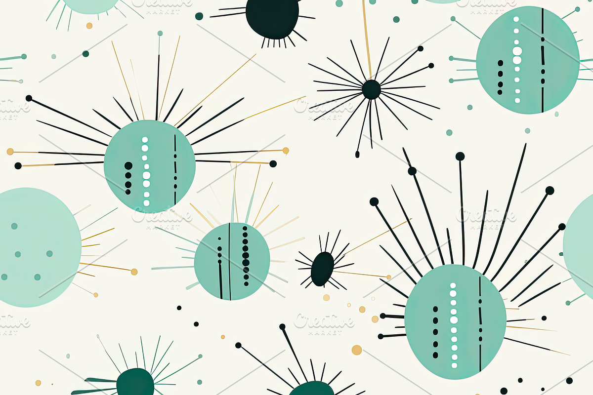 Classic Mid Century Modern Patterns | Creative Market