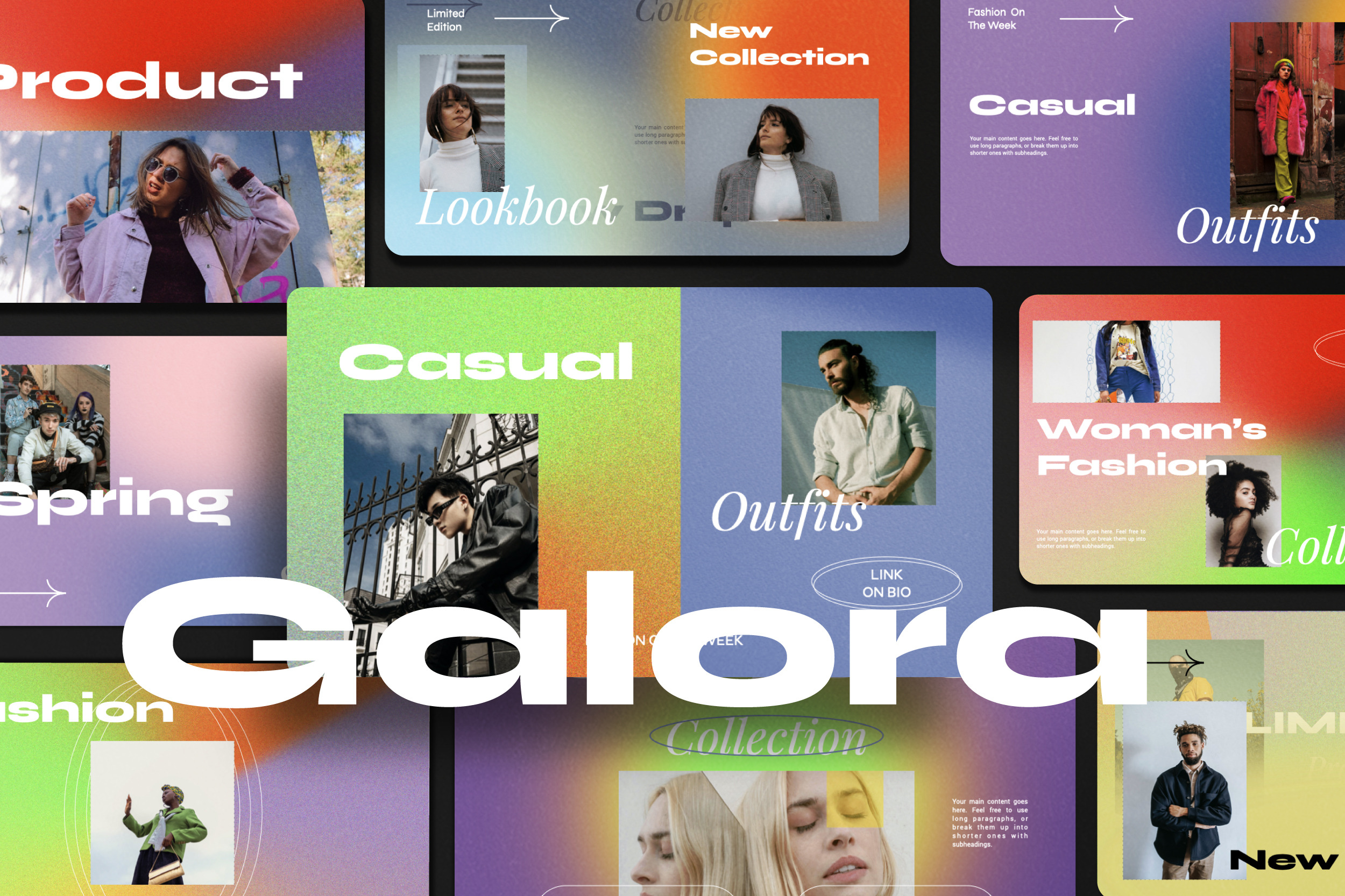 Galora Gradient Brand Powerpoint, a Presentation Template by Dirtytemp ...