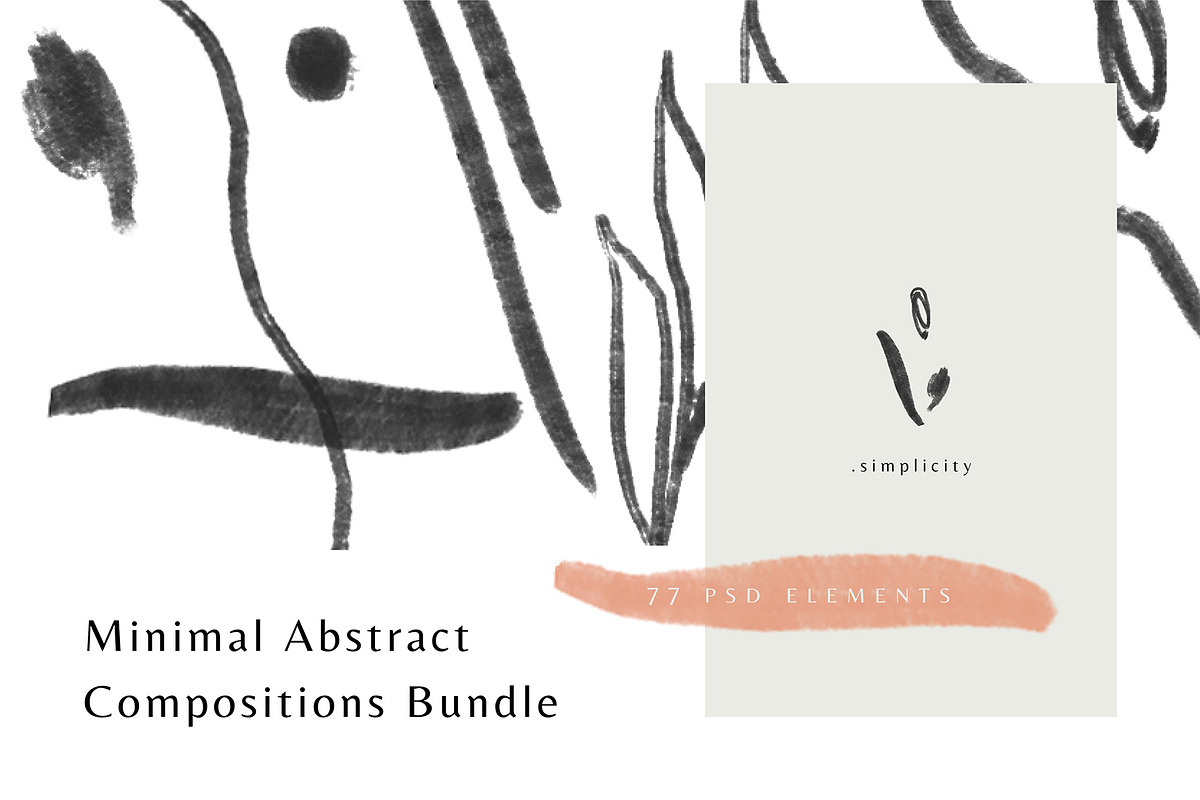 Minimal Abstract Compositions, an Object Graphic by Maisonirene