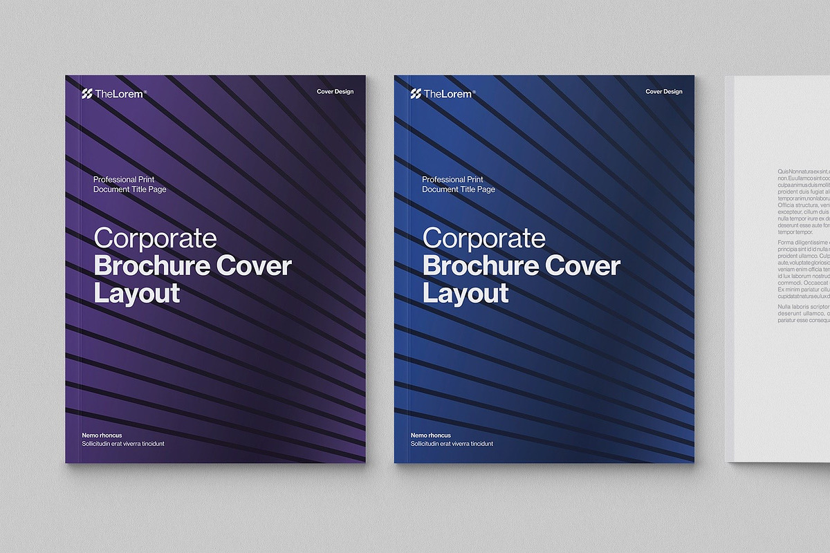 Brochure Cover Template, a Brochure Template by BrandPacks