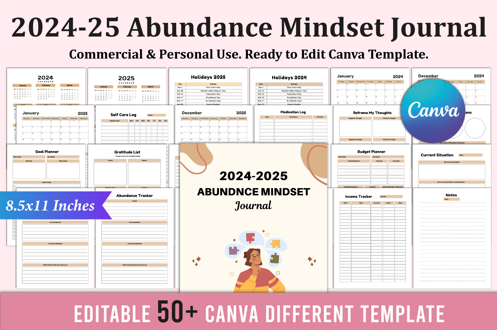 2024-2025 Abundance Mindset Journal