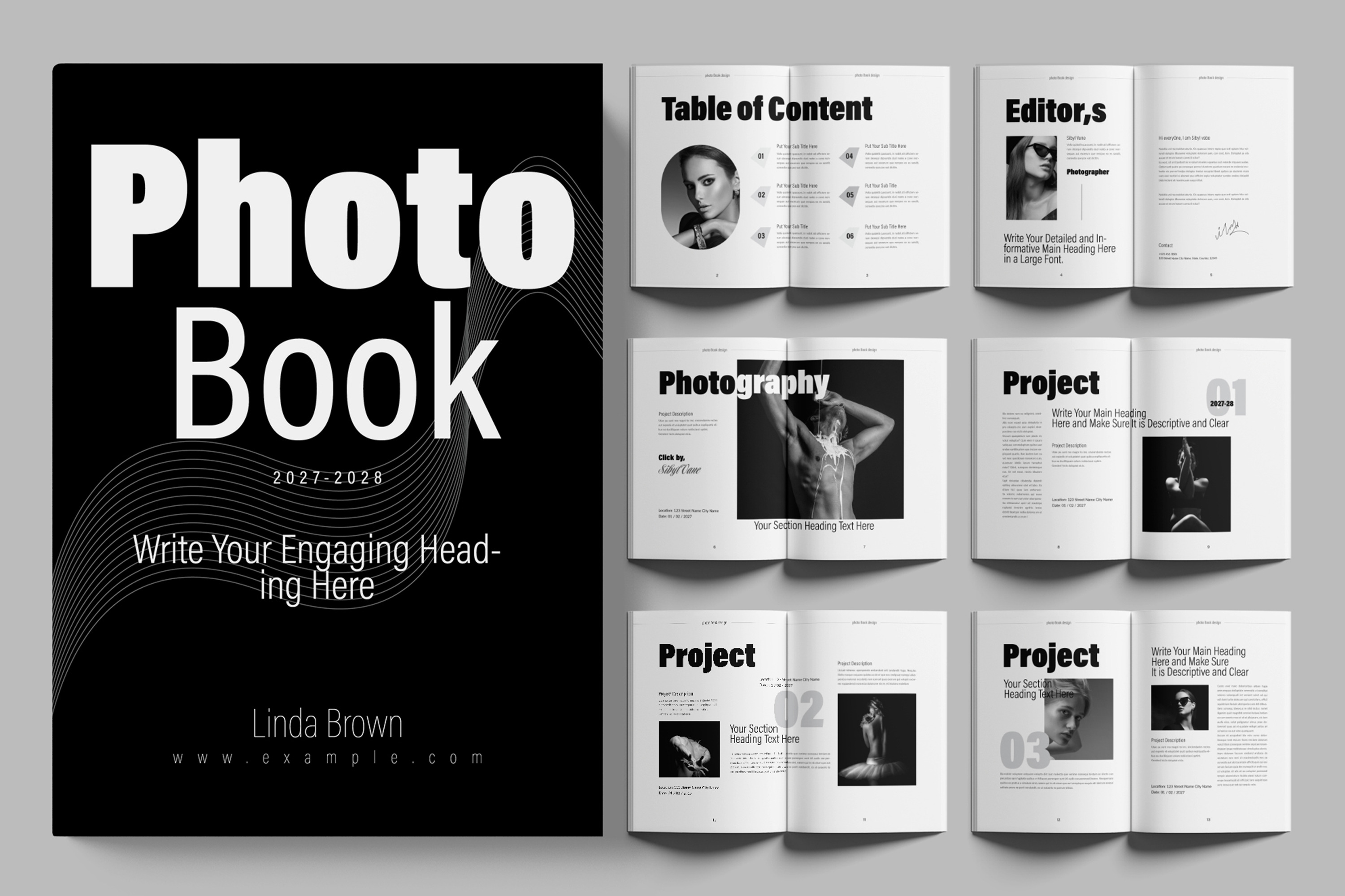 Photo Book Design Layout