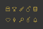 10 8 Bit Icons, an Icon by Creative VIP
