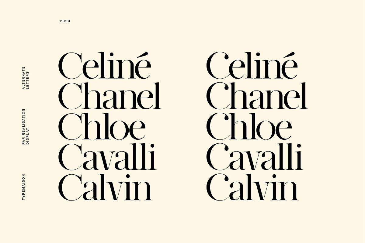 Par Realisation - Serif Typeface, a Serif Font by TypeMaison