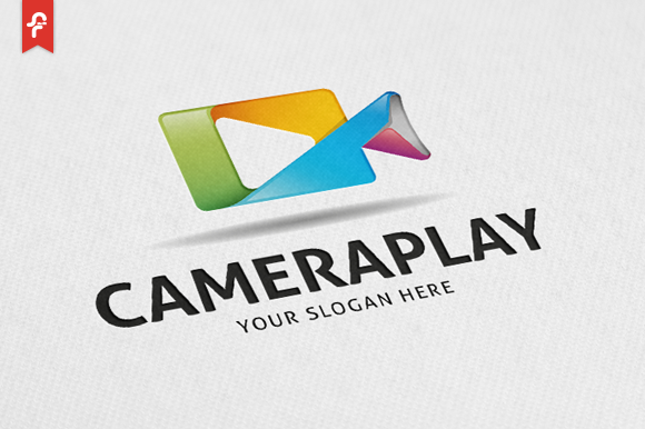 Camera Play Logo, a Branding & Logo Template by ft.studio